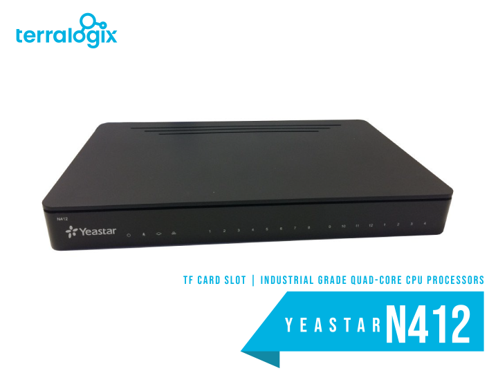 Yeastar S412 IP-PBX for Small Business with 1 FXO Module and Built-in Basic Hotel Application ...
