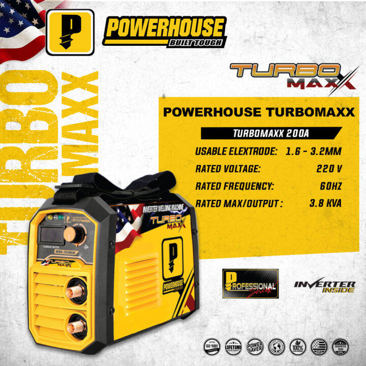 Powerhouse 200A Turbomaxx Mini Inverter Welding Machine MMA-200A PHWM ...