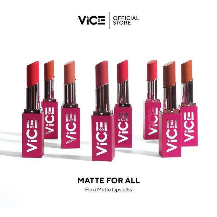 Vice Cosmetics Matte For All Flexi Matte Lipstick (Pigmented Long ...