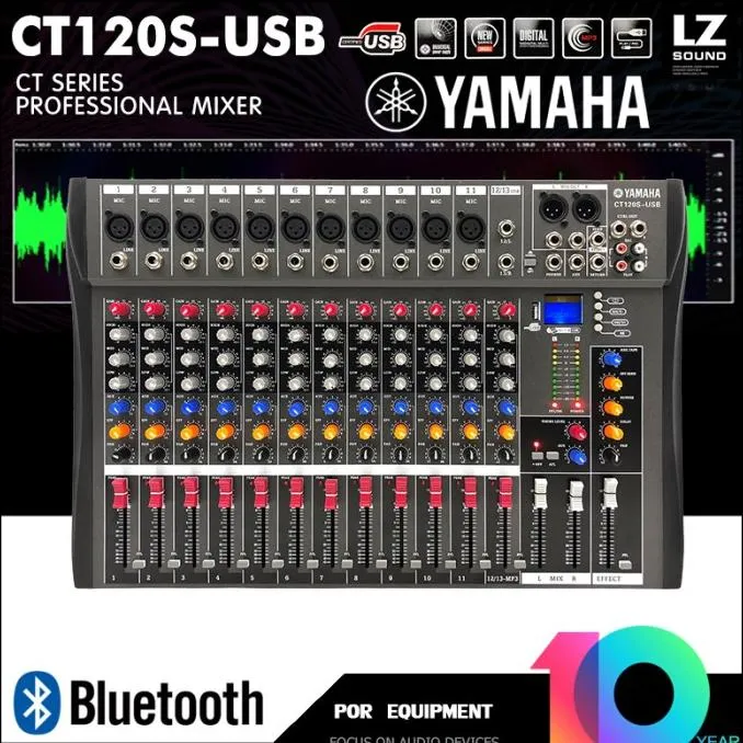 YAMAHA 12 channel CT120S-USB MIXER audio sound Bluetooth recording ...