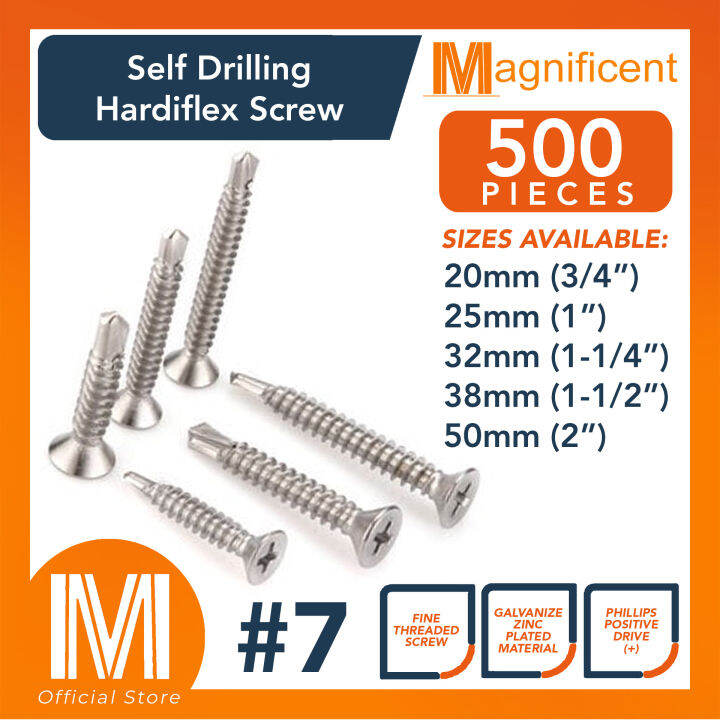 500pcs Self Drilling Hardiflex Screw Window Screw for Ficem Fiber ...