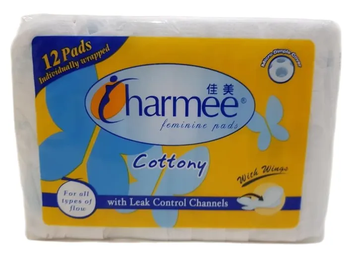 CHARMEE Feminine Pads for All Types of Flow - Cottony with Wings (6 ...