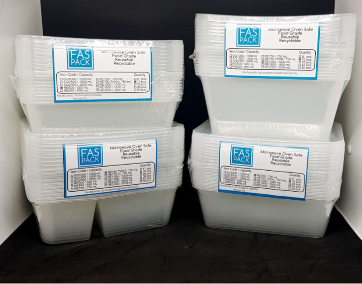 Microwaveable Container RECTANGULAR RE500 / 750 / 1000 | Lazada PH