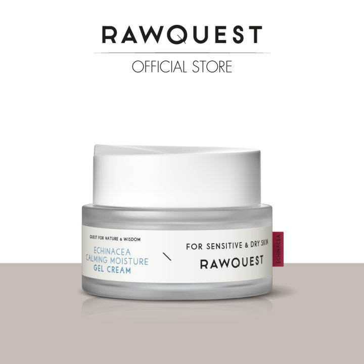 RAWQUEST Echinacea Calming Moisture Gel Cream 50 ml เจล ครีม รอว์เควส เอ็กไคนาเซีย | Lazada.co.th