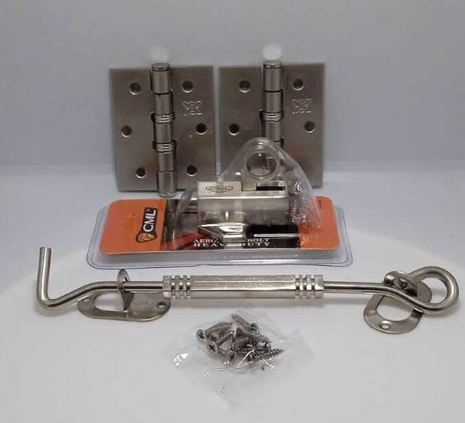 Slot Jendela Kodok + Engsel Jendela 3 Inch Tebal Warna Putih Silver ...