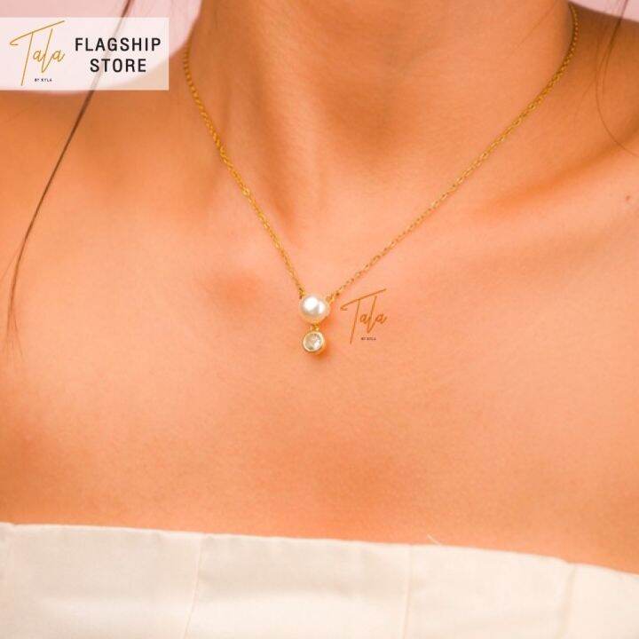 Tala by Kyla Leia Pearl Necklace Plus Gift Box TBK | Lazada PH