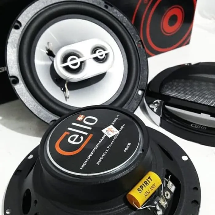 Cello Coaxial 1 Speaker Coaxial 3 way Mobil Ukuran 6.5 Inch | Lazada ...