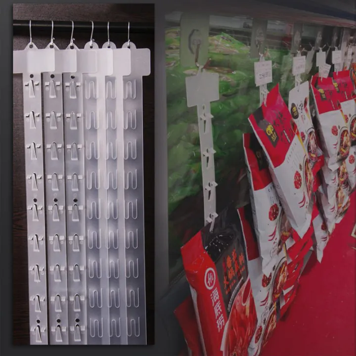DONOTTAG. 1/10Pcs Pvc Injection Plastic Supermarket Food Hanging Strip ...