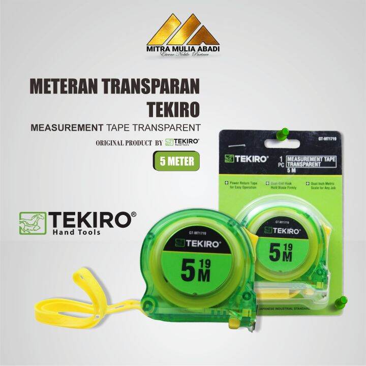 Meteran Tekiro transparan 5 Meter | Meteran Tekiro 5 Meter l Meteran ...