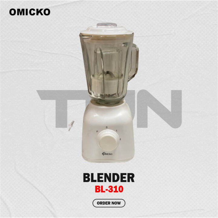 OMICKO - BLENDER BL-310 - ( BLENDER TABUNG KACA 1 LITER ) | Lazada ...