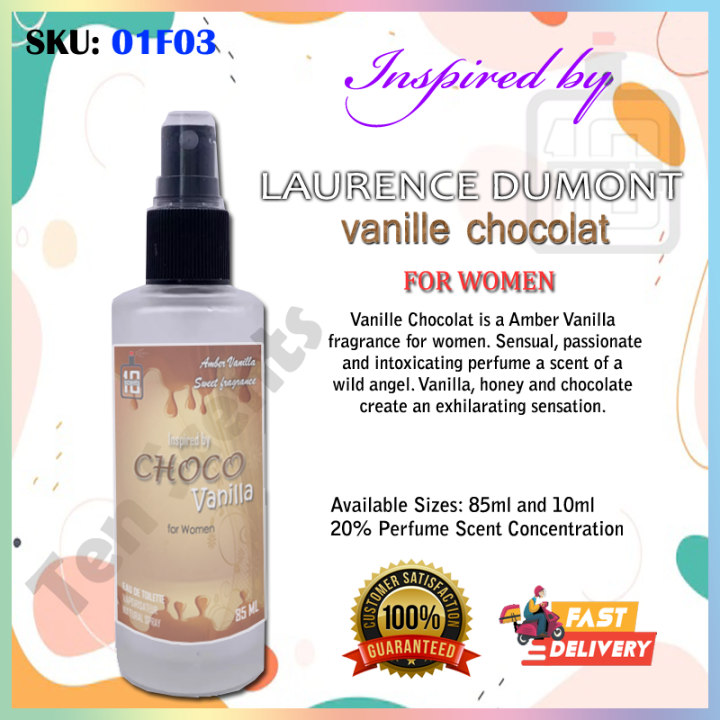 TENSCENTS 85ml Choco Vanilla Inspired Oil Based Perfume for Women - Best Seller Sweet Amber ...
