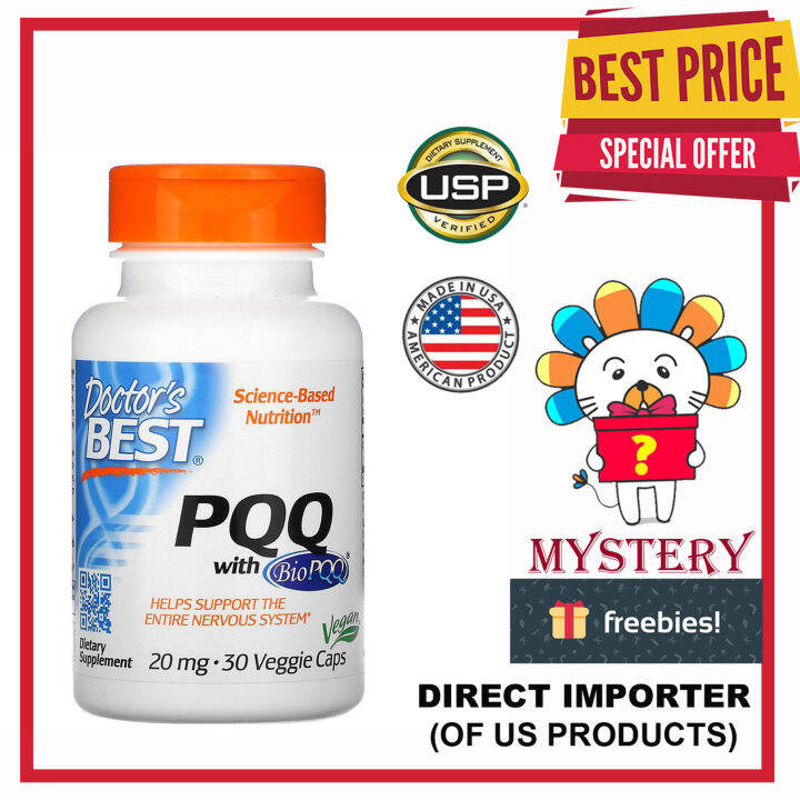Doctor's Best, PQQ with BioPQQ, 20 mg, 30 Veggie Caps (expiry 5-2024) | Lazada PH