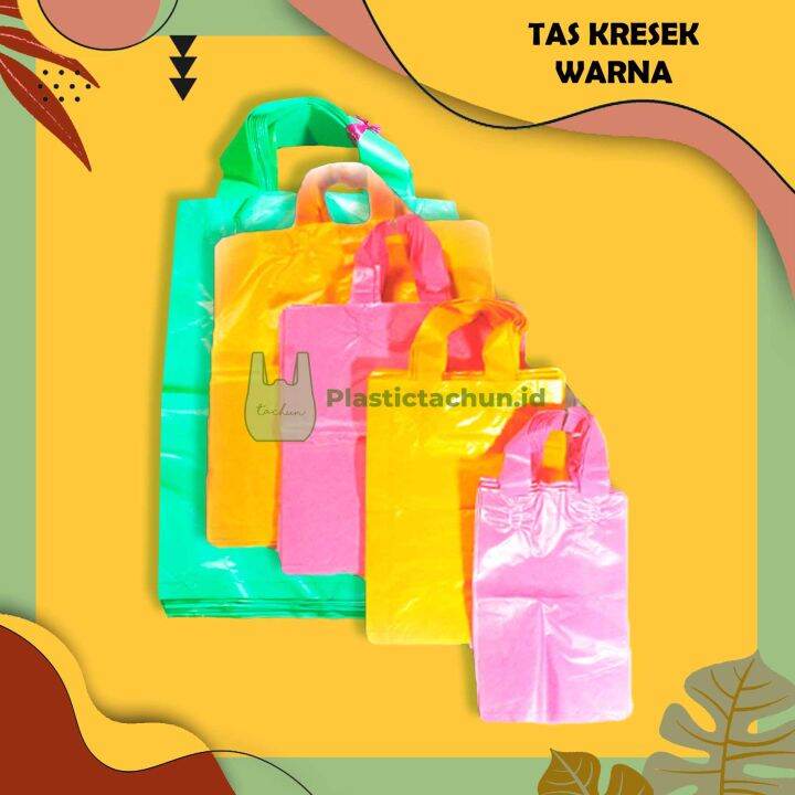 Tas Kresek Warna Berbagai Ukuran | Kantong Plastik Warna | Kantong ...