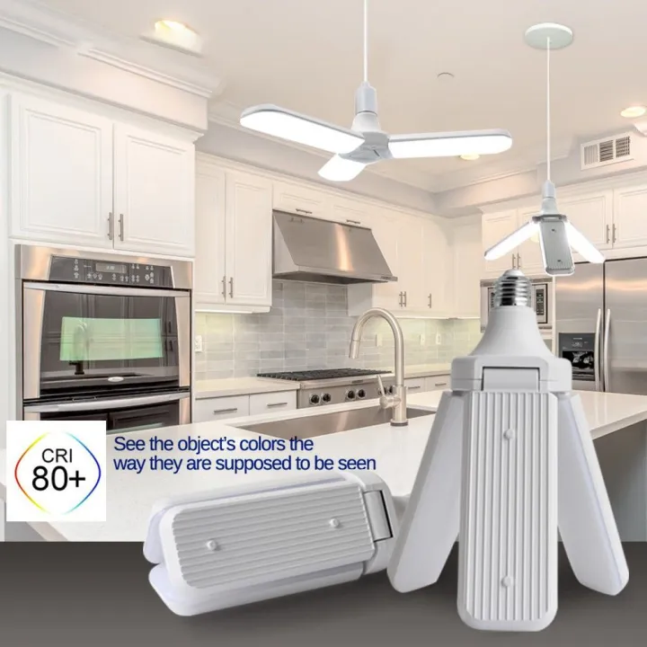 ODSCN 45W Foldable Fan Blade LED Light Bulb | Lazada PH