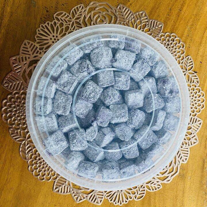 Xaviersawe Ube and Alembong/Strawberry Cubes or Bar in a Tub with ...