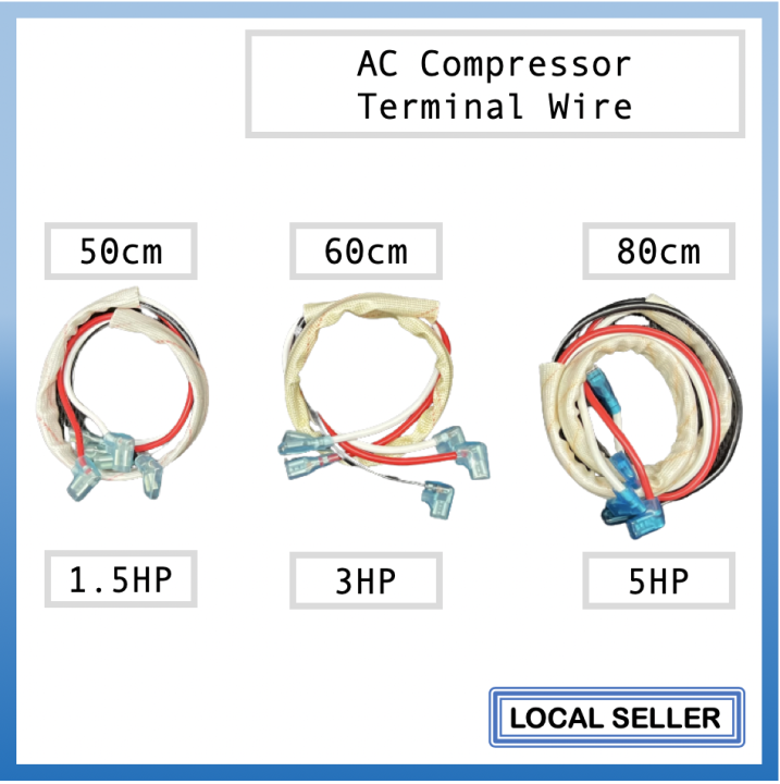 Terminal Wire Air-Conditioner Compressor Wayar Compressor 1.5HP 3HP 5HP ...