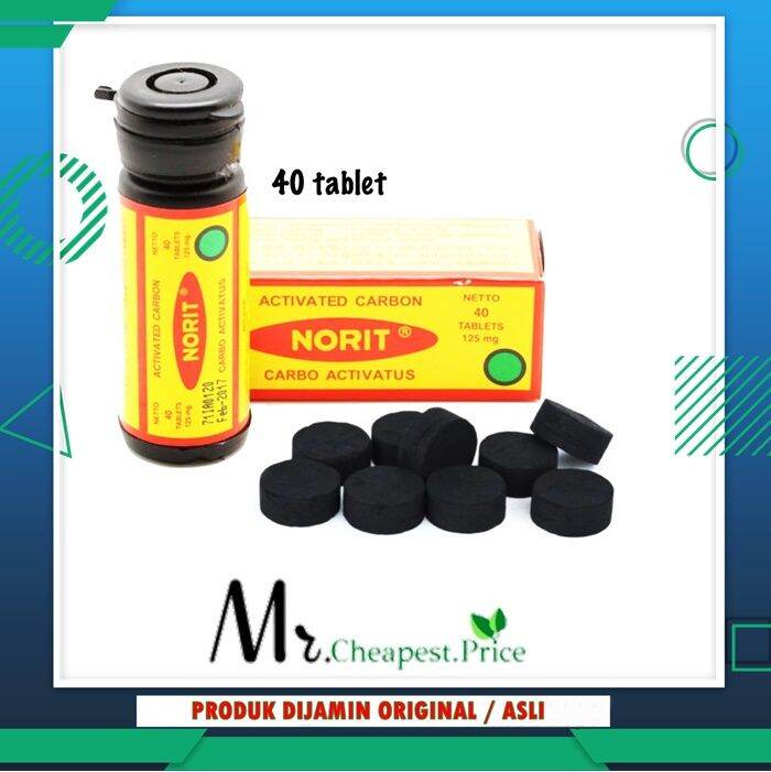 Norit Karbon Aktif 40 Tablet Obat Diare Dan Perut Kembung | Lazada ...