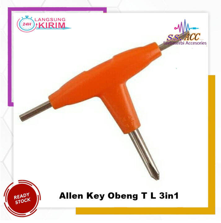 [Multifungsi] Allen Key Obeng T L 3in1 Vape Vaping Vaporizer Segitiga ...