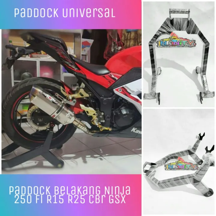 PADDOCK NINJA 250 FI PEDOK ALL NEW NINJA MODEL KOTAK R15 R25 CBR GSX ...