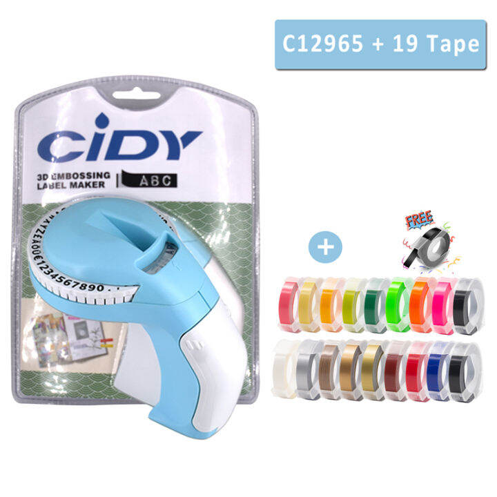 Dymo 12965 Label Maker Machine for 9mm 3D Embossed Tapes for Dymo ...