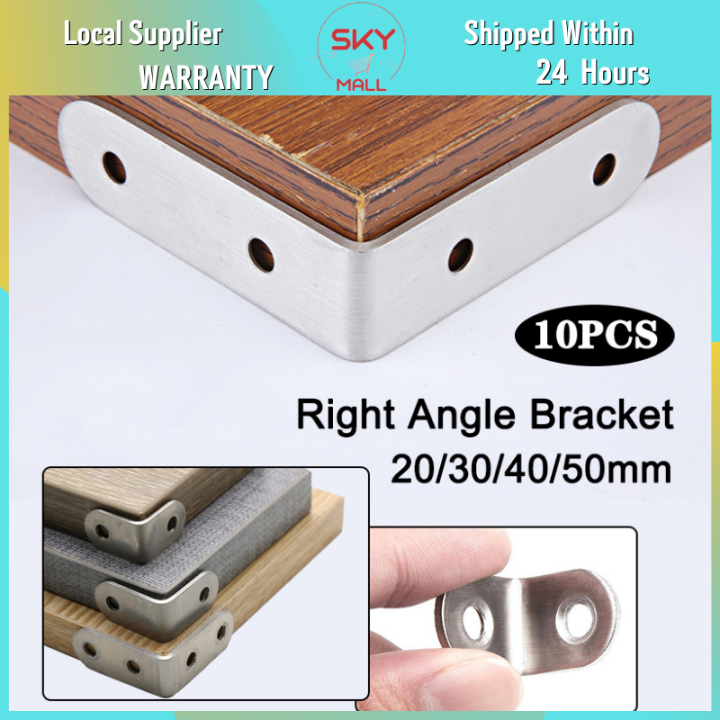 Stainless Steel Right Angle Bracket L Shape Furniture Joint Shelf ...
