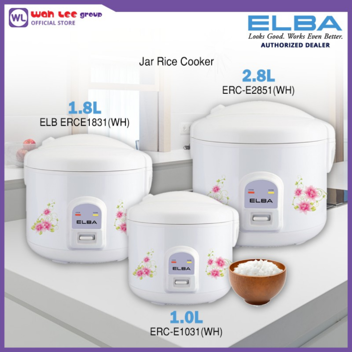 Elba Jar Rice Cooker ERC-E1031(WH), ERC-E1831(WH), ERC-E2851(WH) WAH ...