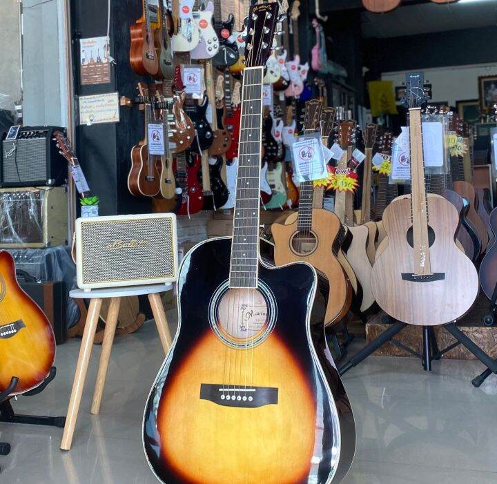 🎥 กีตาร์โปร่ง Kazuki KZ-41C / Martin lee MD-410C New / Kama K-410C กีต้าร์ ขนาด 41 นิ้ว ทัชชิ่ง ...