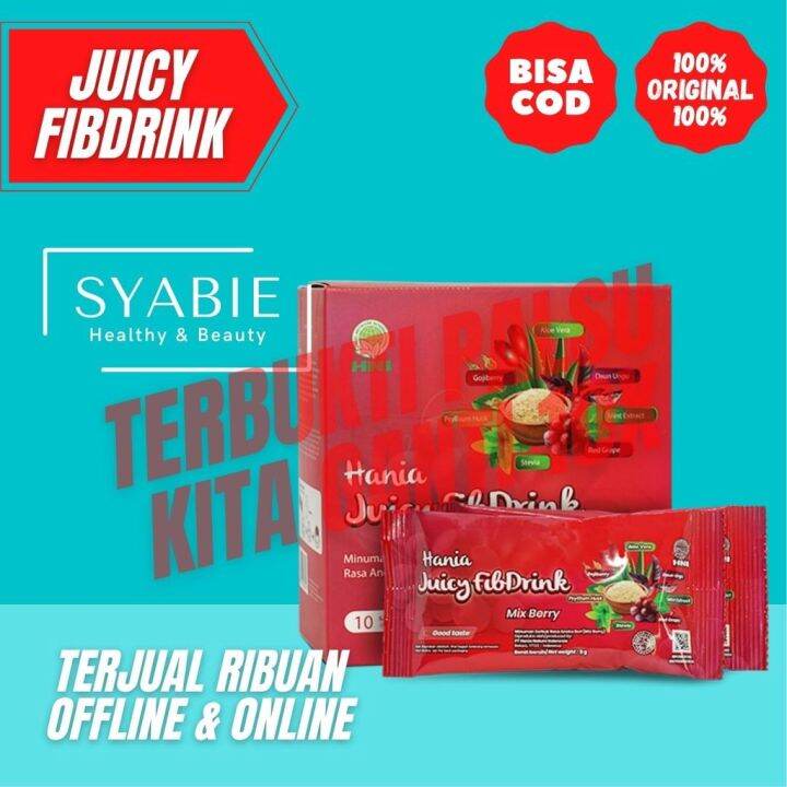 SYABIE HERBAL Hania Juicy FibDrink Pengganti STIMFIBRE STIMFIBER Stim ...