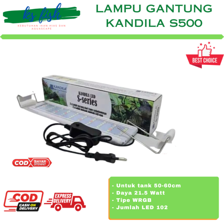 Kandila S500 S500RGB S-500 RGB Lampu Aquascape LED Aquarium Gantung | Lazada Indonesia