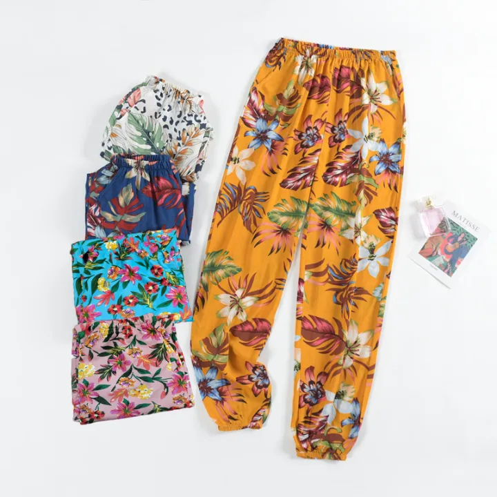 JF58 New Girlish Floral Design Swagger Pants COD Fashion Jeans-Seven ...