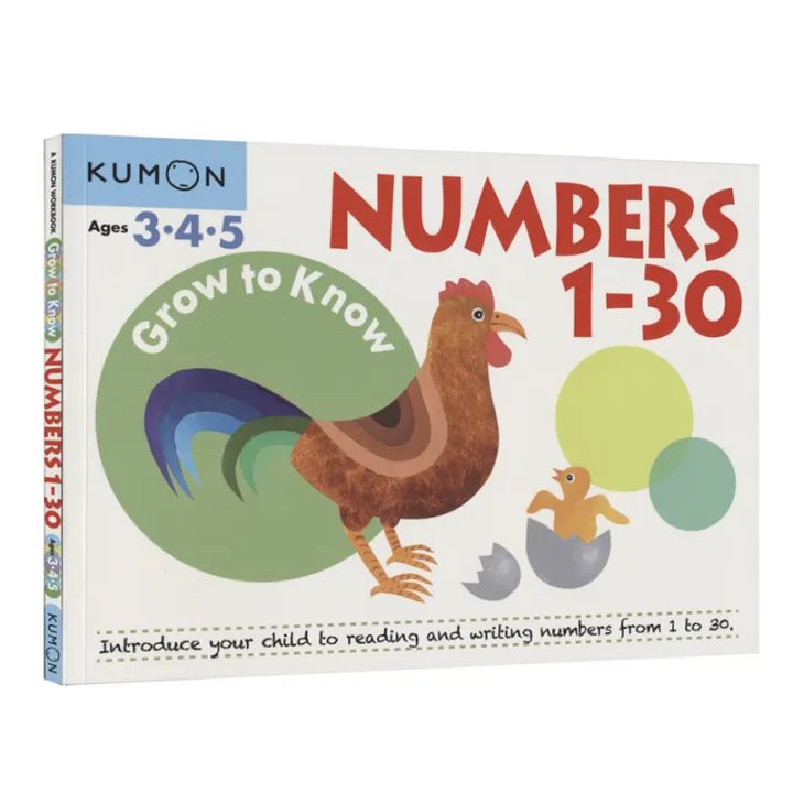 Kumon Grow to Know Numbers 1-30 Ages 3 4 5 English Original Children's ...