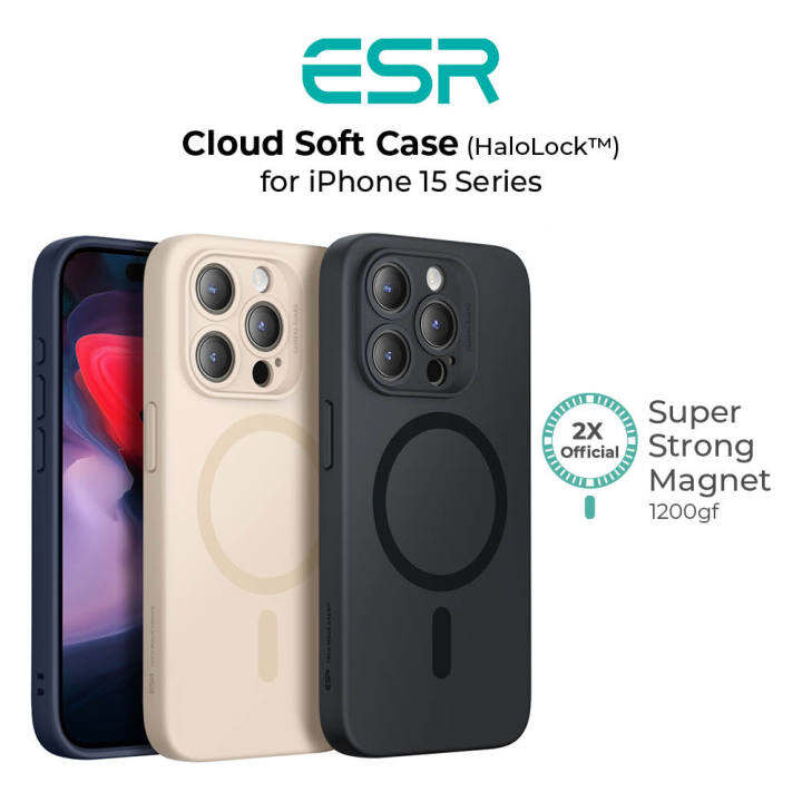 ESR iPhone 15 Pro / 15 Pro Max Cloud Soft Case (HaloLock) | Lazada Singapore