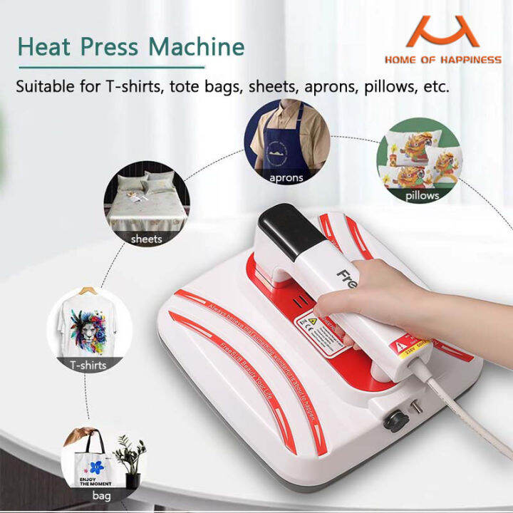 Auto 15"/38cm mini Auto Hot Iron Garment Pressure Exertion Uniform Heat Press Machine For T ...