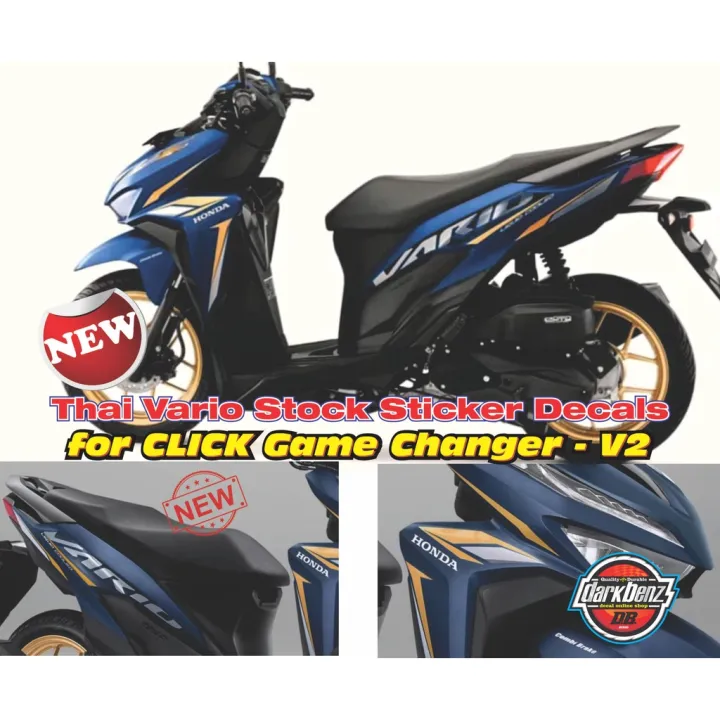 Newest Stock Decals for Honda Click Game Changer Version 2 | custom ...