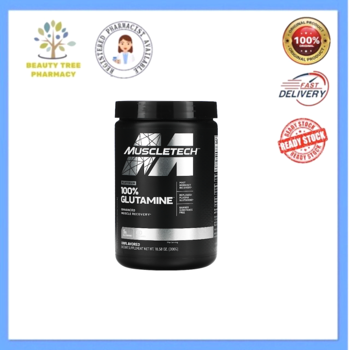 MuscleTech Platinum 100% Glutamine Unflavored 300g | Lazada