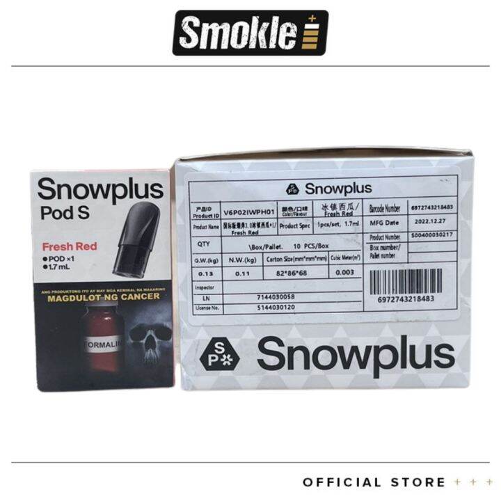 【Local Stock】 ☬ of 10 Snowplus Pods 3.0/ 3 Nicotine | Lazada PH