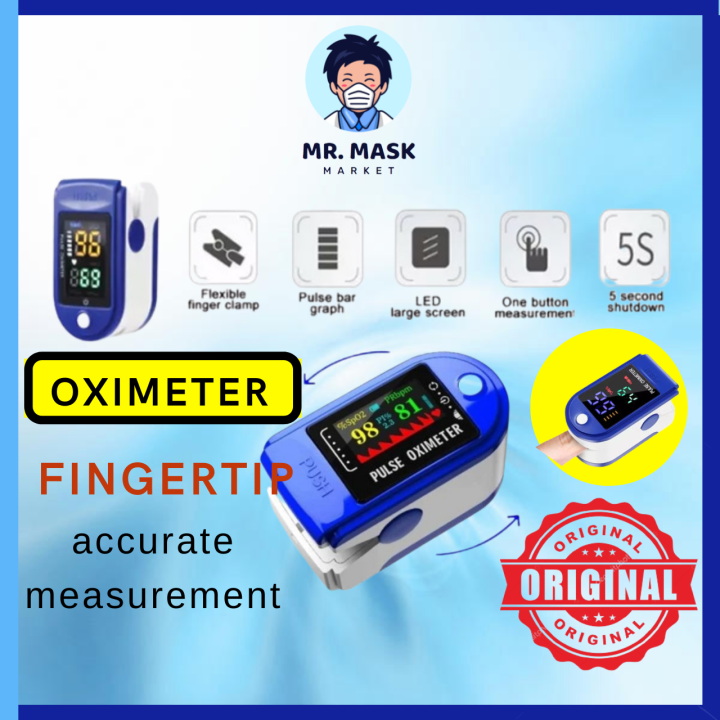 Mr.Mask 100% ACCURATE Medical Fingertip Pulse Oximeter Accurate&Fast ...
