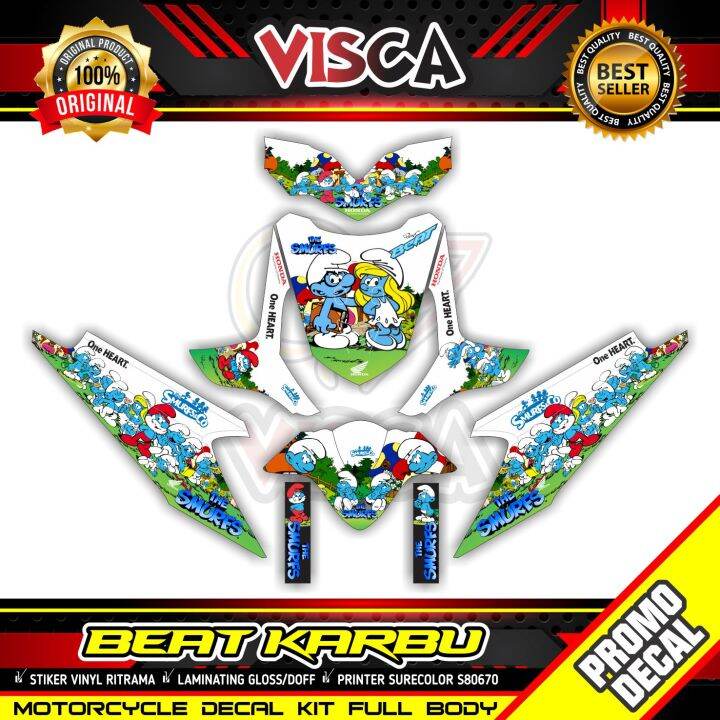 Decal Beat Karbu Full Body Stiker Beat Karbu Full Body Striping Beat ...