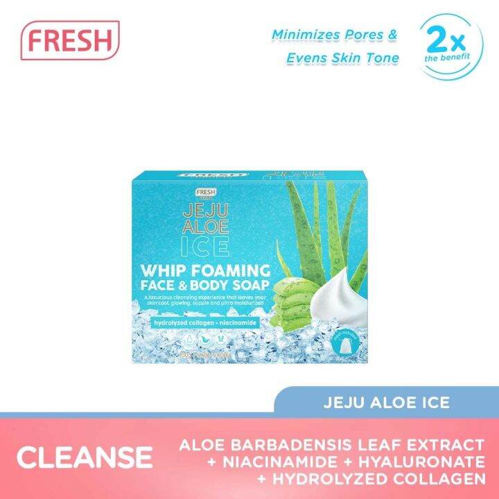Fresh Skinlab Jeju Aloe Ice - Pore Minimizing - Whip Foaming Face Body ...