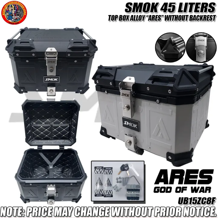 SMOK 45 LITERS TOP BOX ALLOY "ARES" WITHOUT BACKREST UB15ZC8F/UB15ZC8G ...