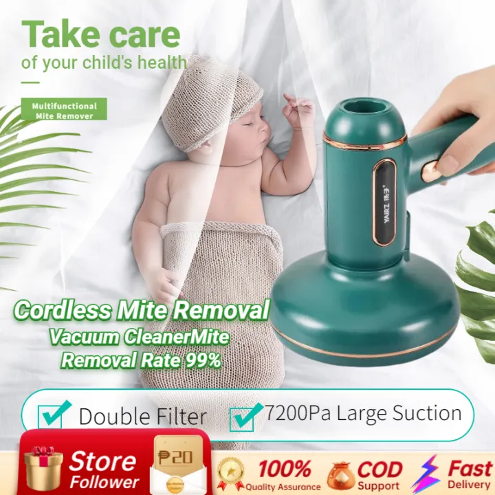 【COD+Local】Wireless Mite Remover Cordless Vacuum Cleaner 7200Pa Large ...