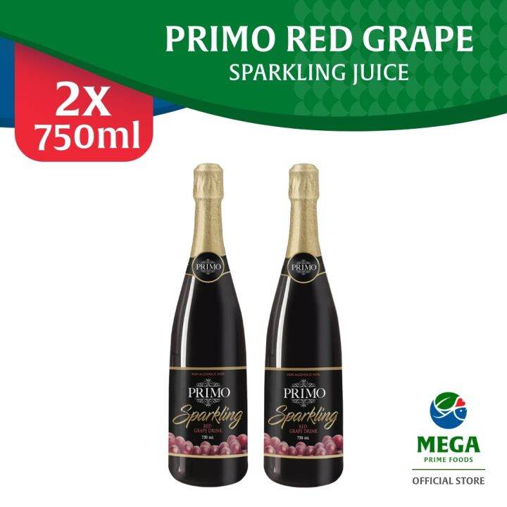 PRIMO Red Grape Sparkling Juice 750ml By 2's | Lazada PH