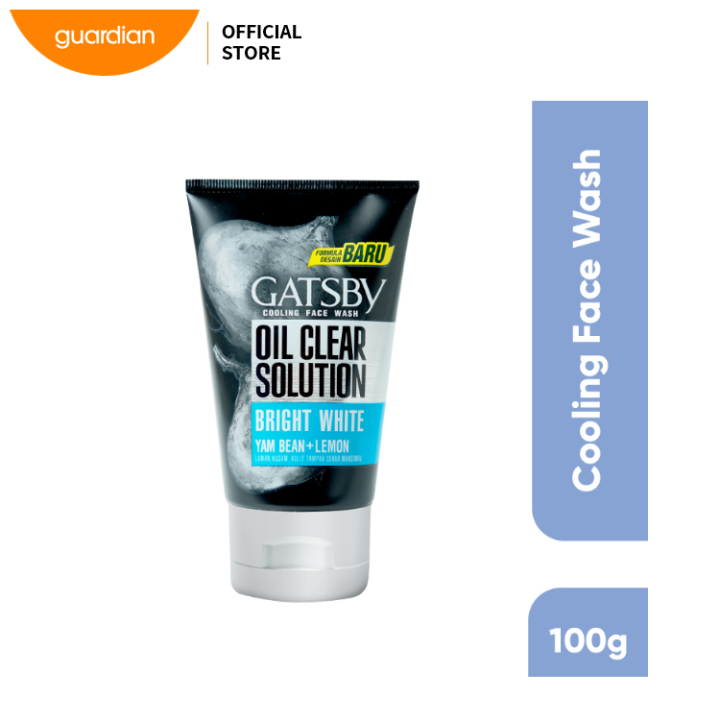 Gatsby Oil Clear Solution Bright Whitecolling Face Wash 100G | Lazada