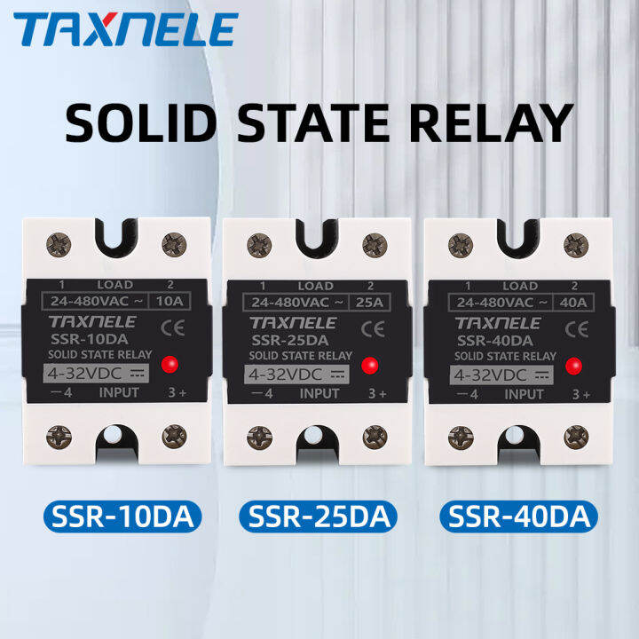 Solid State Relay Ssr 10da Ssr 25da Ssr 40da 10a 25a 40a Ssr Input 3