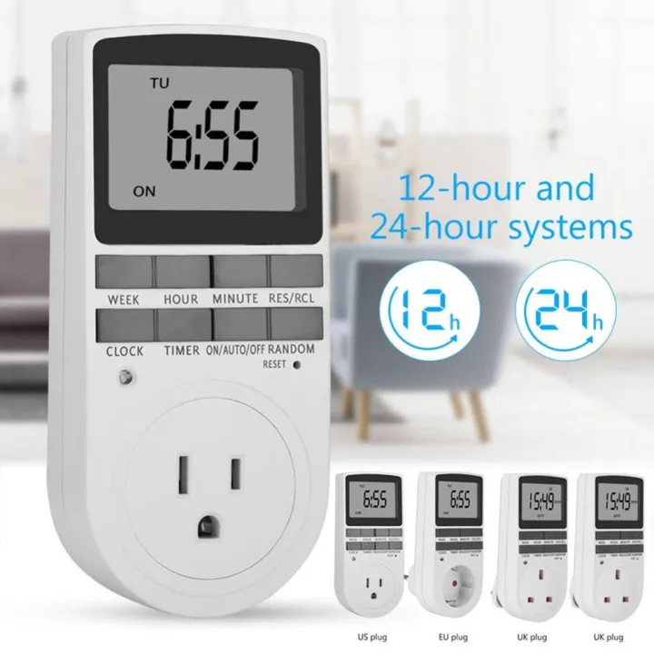 Super LCD Display Digital Weekly Programmable Electrical Power Timer ...