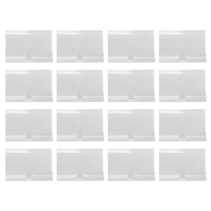 100Pcs Clear Plastic Label Holders for Wire Shelf Retail Price Label ...