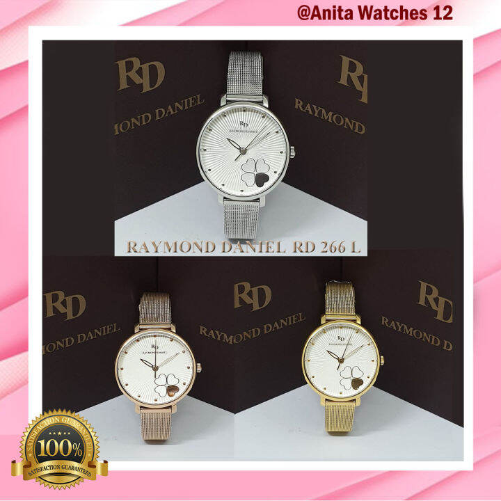 Raymond Daniel RD 266 Jam Tangan Wanita Original All Stainless Steel ...
