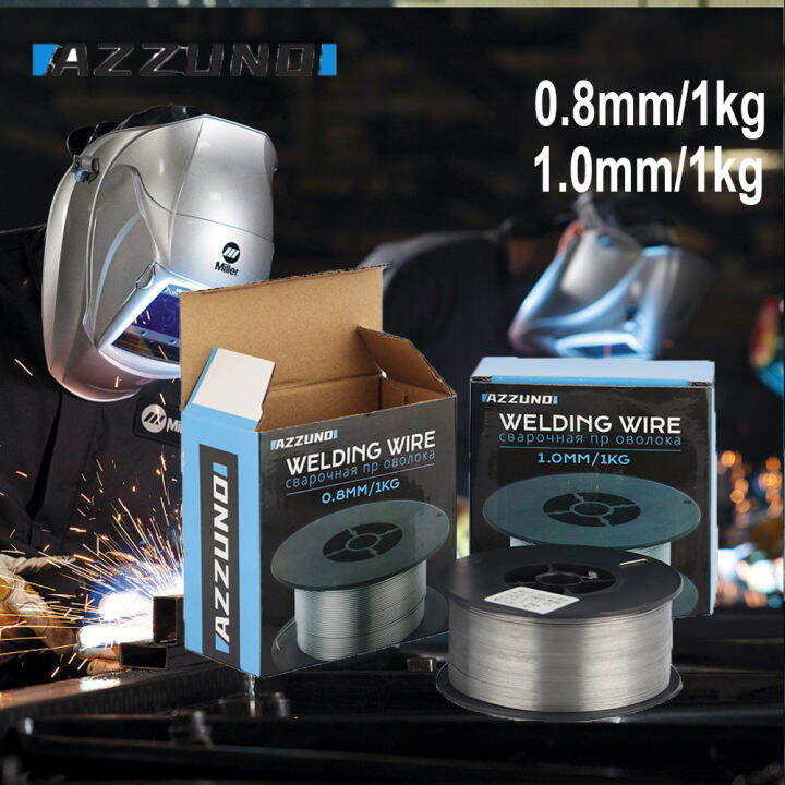 AZZUNO MIG Welding Wire 0.8mm/1.0mm 1KG Gasless Flux Cored- Perfect for Gasless Welding Projects ...