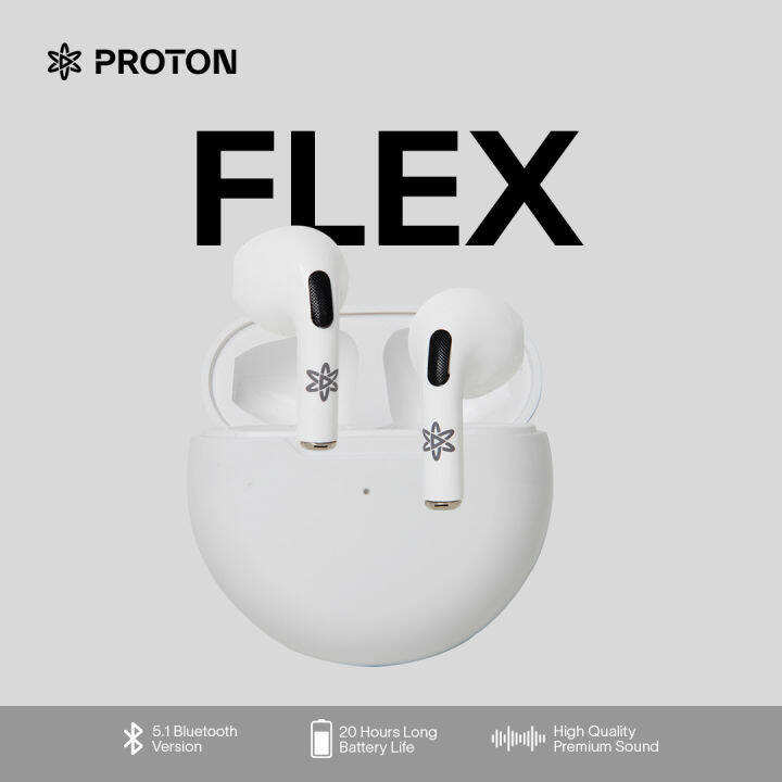 Proton Flex F1 True Wireless Earbuds - White | Lazada PH