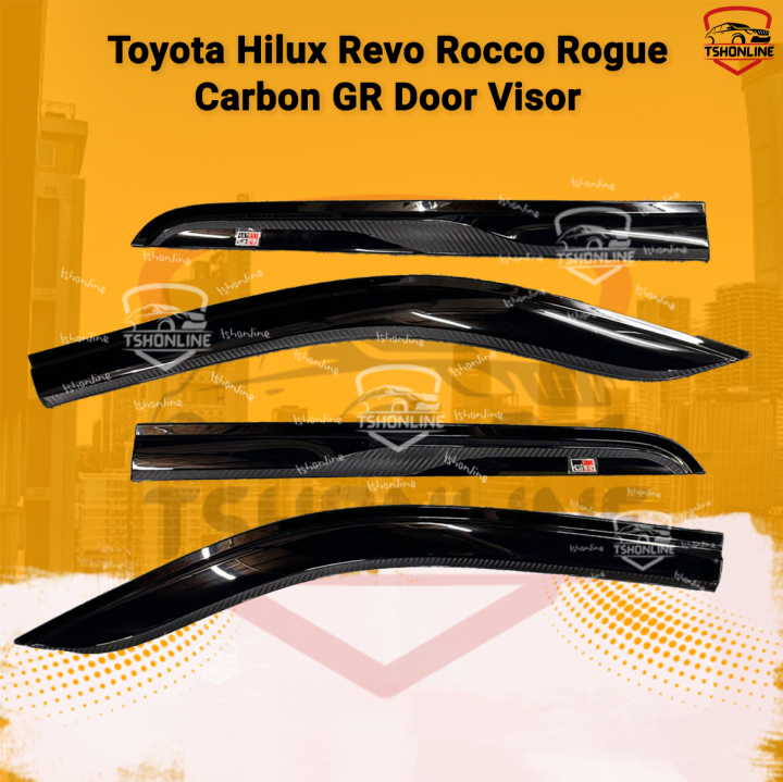 Toyota Hilux Revo Rocco Rogue Carbon GR Doors Visor Hilux GR Window ...